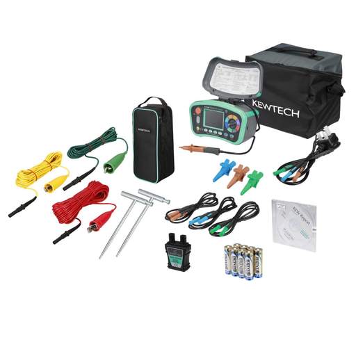 Kewtech KT66DL Multifunction Installation Tester with Earth Spike Kit ...