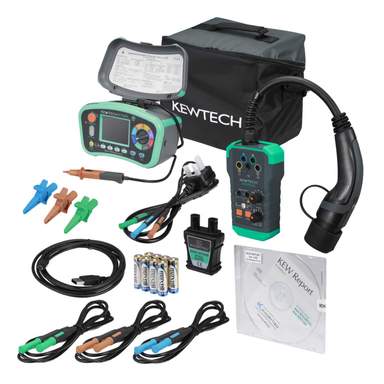 Kewtech KT66DL Multifunction Installation Tester with EV Charging Test ...