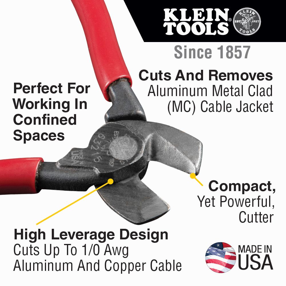 Klein High Leverage Compact Cable Cutter (63215) | CEF