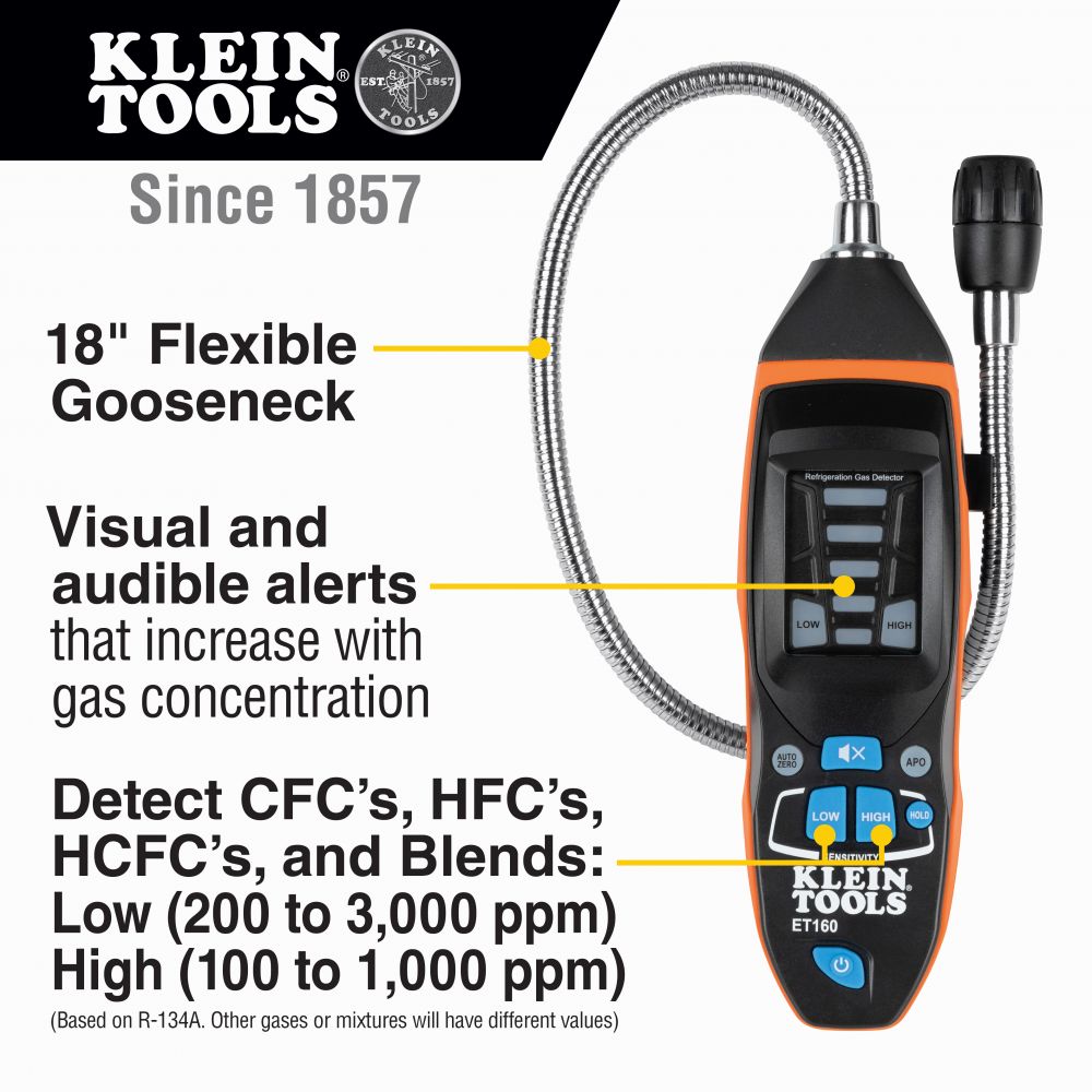 Klein Refrigerant Gas Leak Detector (ET160) | CEF