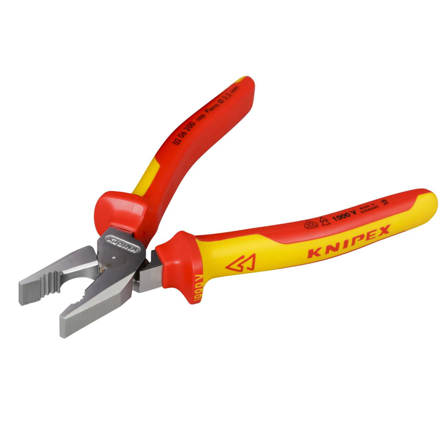 Knipex 200mm High Leverage VDE Combination Pliers (KN02 06 200 SB) | CEF