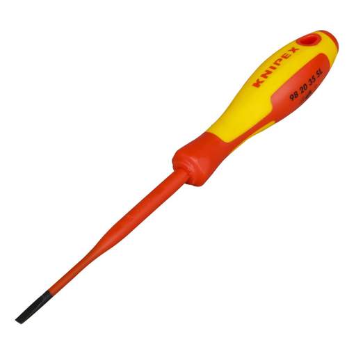 Knipex 3.5mm x 202mm Insulated Slotted Screwdriver (KN 98 20 35 SL) | CEF