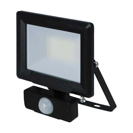 Robus Hilume 20W LED Floodlight with PIR Black 4000K (RHL2040P-04) | CEF