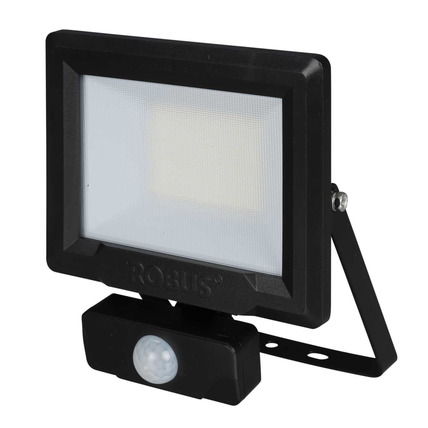 Robus Hilume 30W LED Floodlight with PIR Black 4000K (RHL3040P-04) | CEF