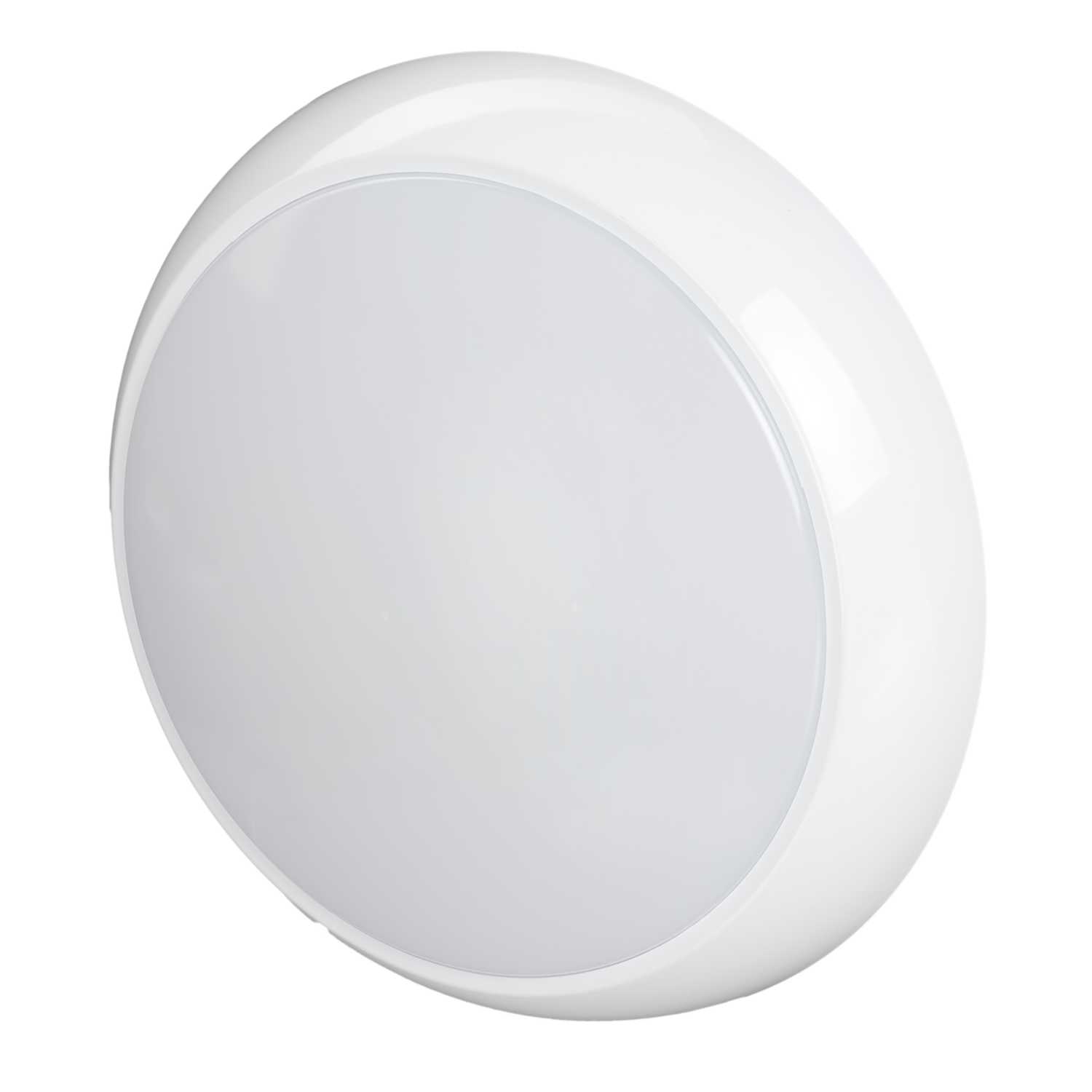 Robus Golf Slim 10W LED Tri-Colour Emergency Bulkhead IP65 White (RS100LEDCCT3E-01) | CEF