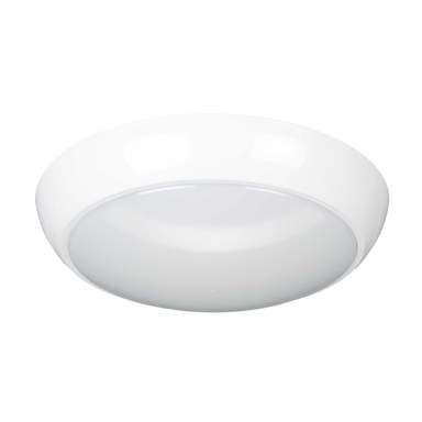 Robus Golf Slim 10W LED Tri-Colour Emergency Bulkhead IP65 White (RS100LEDCCT3E-01) | CEF