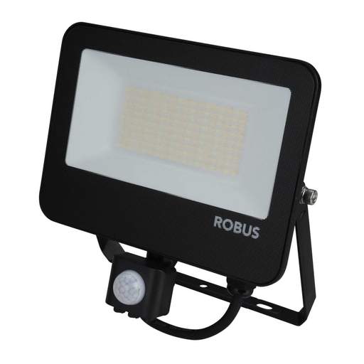 Robus Selest 50W LED Tri-Colour Floodlight with PIR Black (RST50CCT3P-04) | CEF