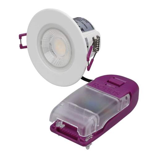 Robus Ultimum Express Flat 4W / 6W LED Fire Rated Tri-Colour Downlight ...