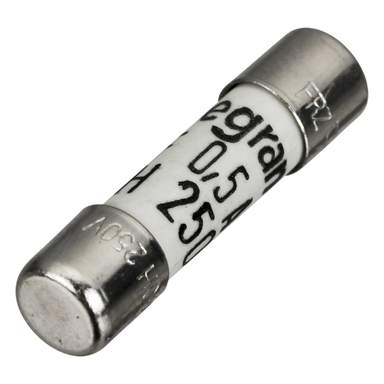 Legrand 500mA 20mm x 5mm Fast Acting Ceramic Fuse (Sold in 1's) (010205 ...