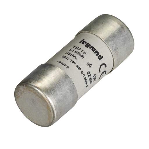 Legrand 10A 22mm x 58mm gG HRC Fuse (Sold in 1's) (015310) | CEF