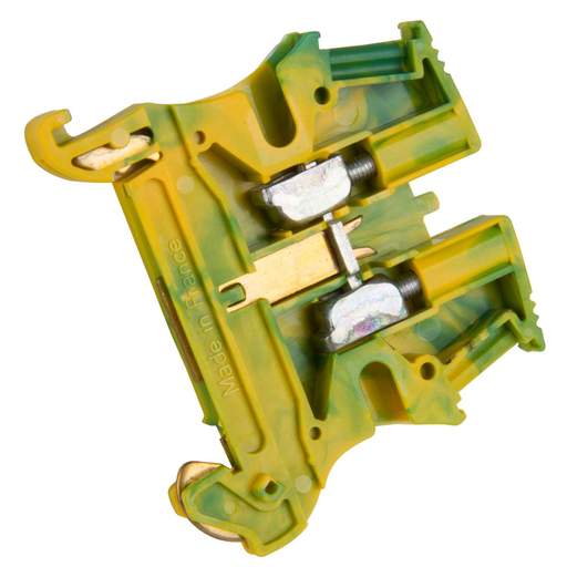 Legrand 4mm Terminal Block for Copper Cable Green / Yellow (037171) | CEF