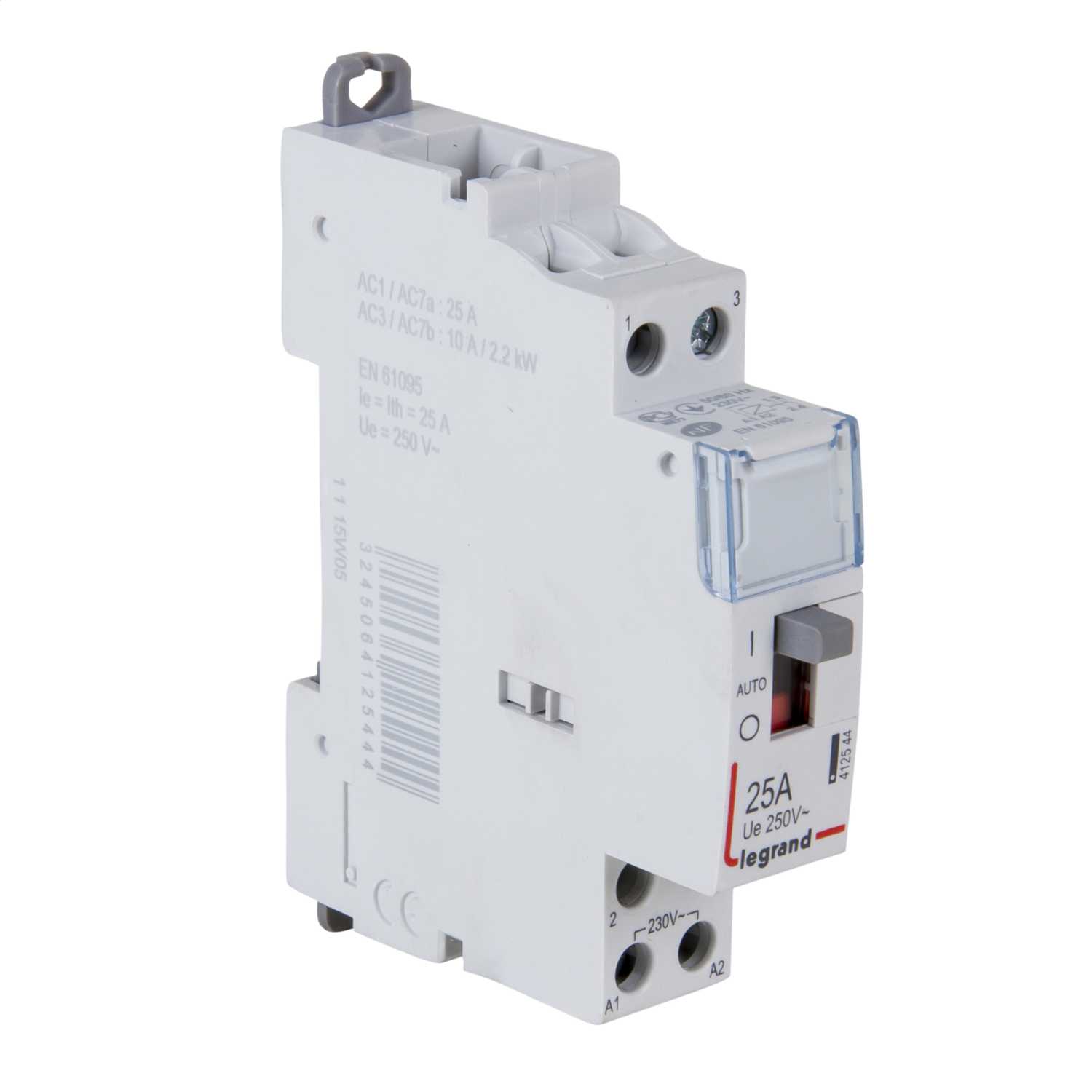 Legrand CX³ 25A 2 Pole Contactor 230V Coil and Handle 2 NO (412544) | CEF
