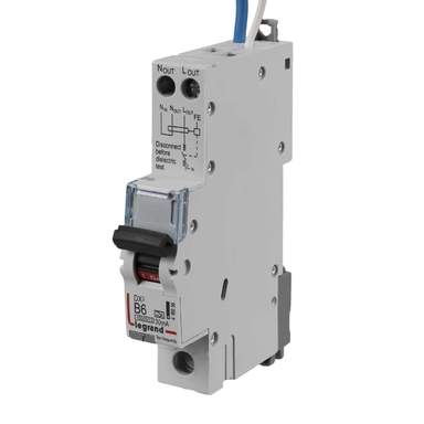 Legrand 6A 1P+N 1 Module B Curve 10kA 30mA Type A RCBO (418956) | CEF