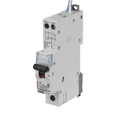 Legrand 16A 1P+N 1 Module C Curve 10kA 30mA Type A RCBO (418982) | CEF