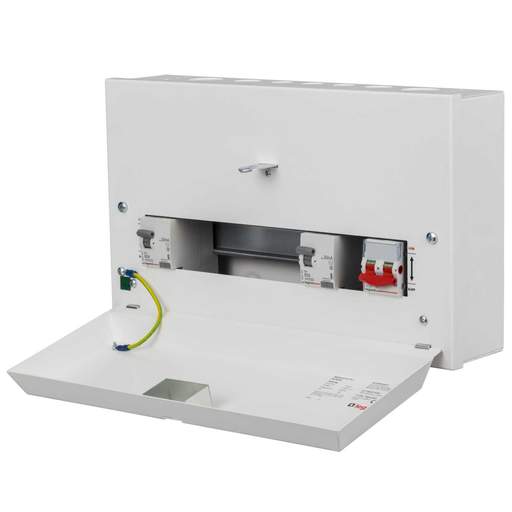 Legrand 10 Way Flexible Dual 80A RCD High Integrity Metal Clad Consumer ...