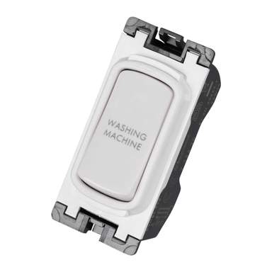 Legrand 20A Double Pole Grid Switch marked Washing Machine (735420WM) | CEF