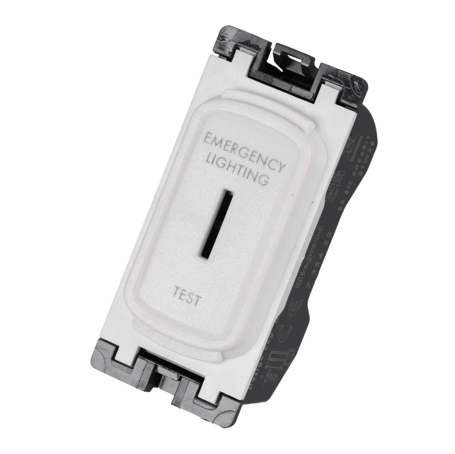 Legrand 20A Double Pole Key Grid Switch marked Emergency Light Test ...