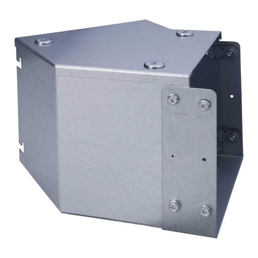 Salamandre 150mm x 150mm 45° Top Lid Bend for Steel Trunking IPX4 (Sold ...