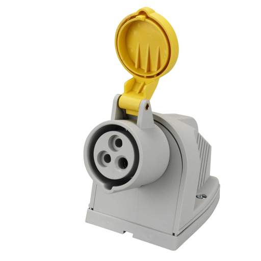 Lewden 16A 2P+E 110V Wall Mounted Socket IP44 (508124) | CEF