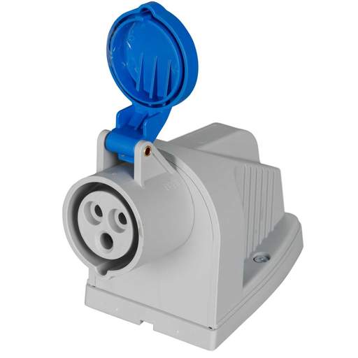 Lewden 16A 2P+E 230V Wall Mounted Socket IP44 (508126) | CEF