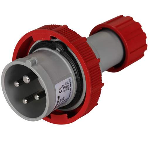Lewden 16A 3P+E 415V Plug IP67 (710136) | CEF