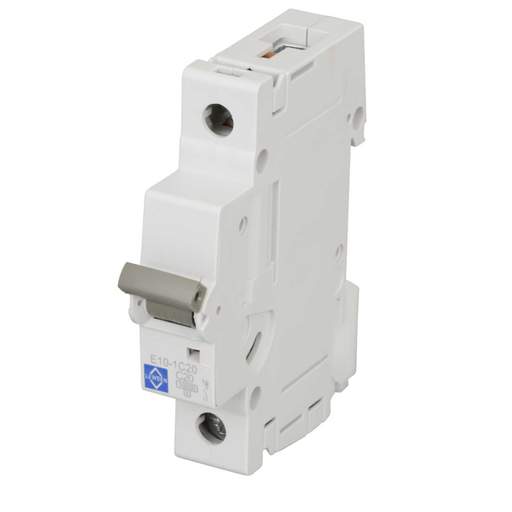 Lewden 20A Single Pole 10kA C Curve MCB (E10-1C20) | CEF