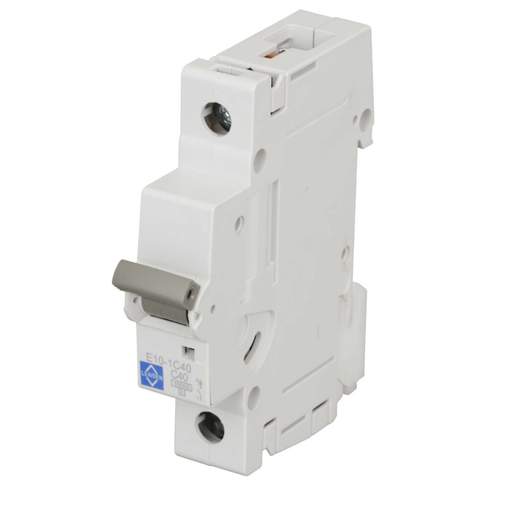 Lewden 40A Single Pole 10kA C Curve MCB (E10-1C40) | CEF