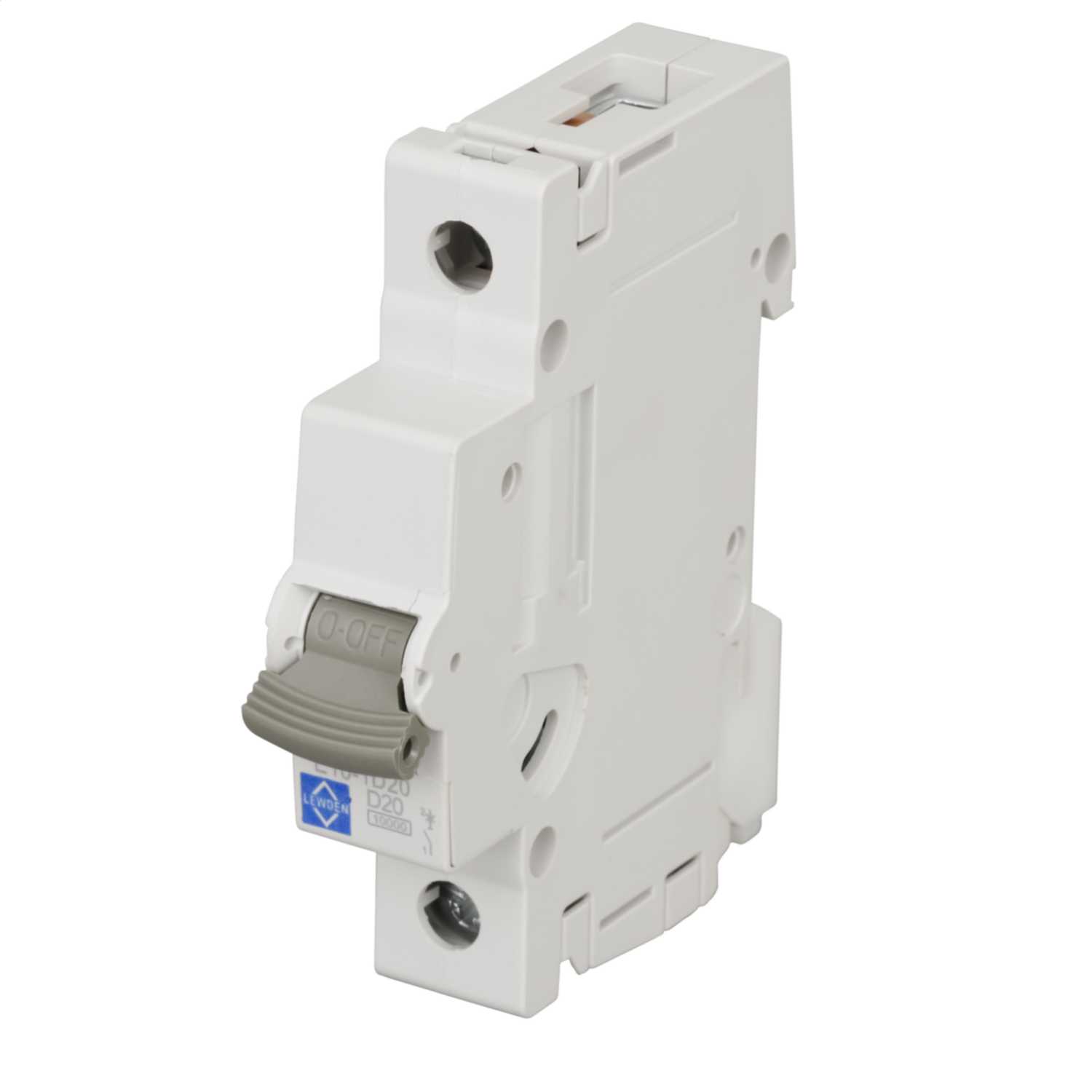 Lewden 20A Single Pole 10kA D Curve MCB (E10-1D20) | CEF