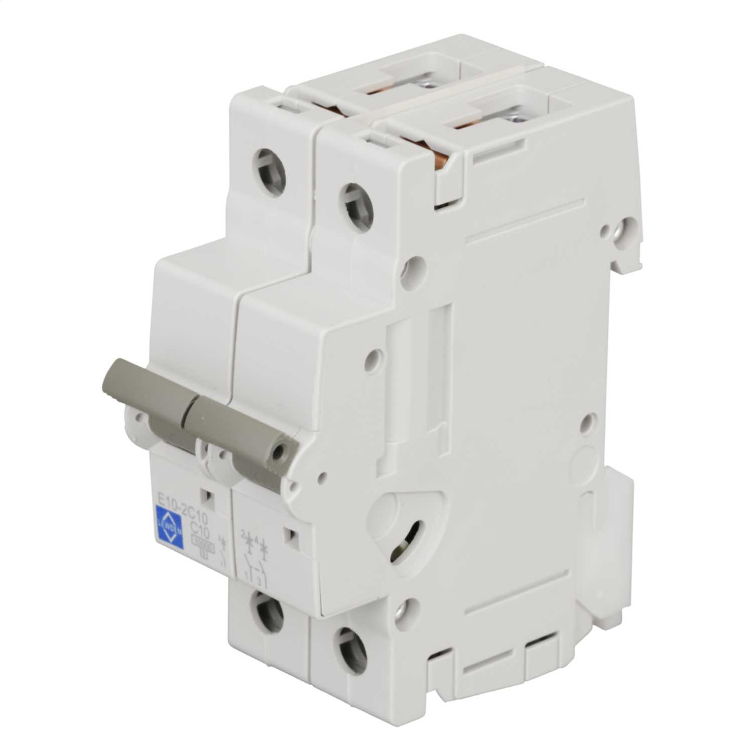 Lewden 10A Double Pole 10kA C Curve MCB (E10-2C10) | CEF