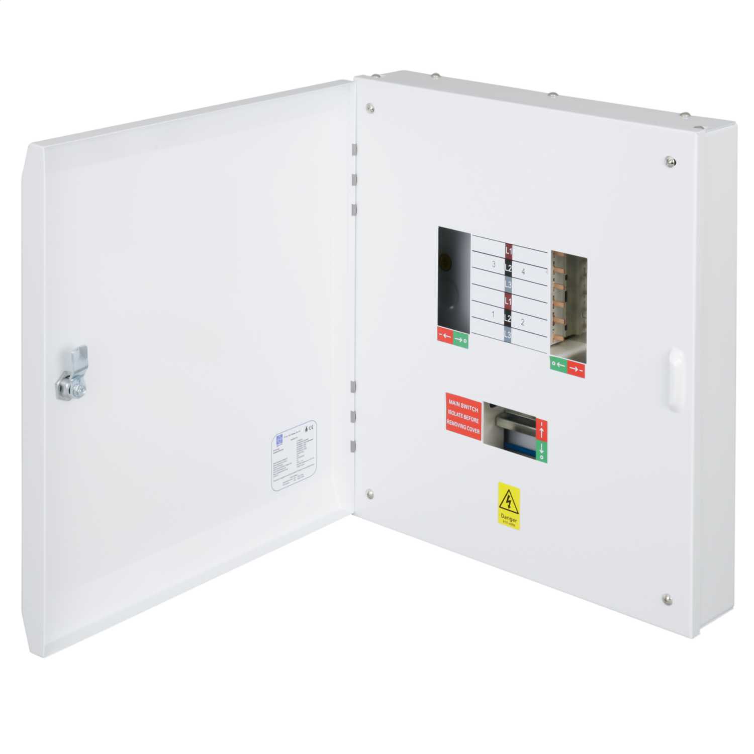 Lewden 4 Way 125A TP+N Type B Distribution Board without Incomer (E ...