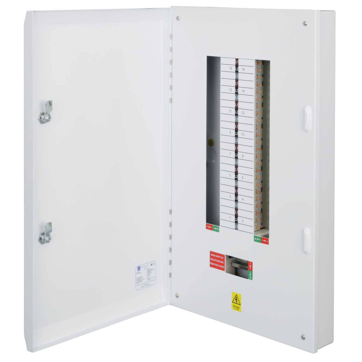 Lewden 16 Way 125A TP+N Type B Distribution Board without Incomer (E ...