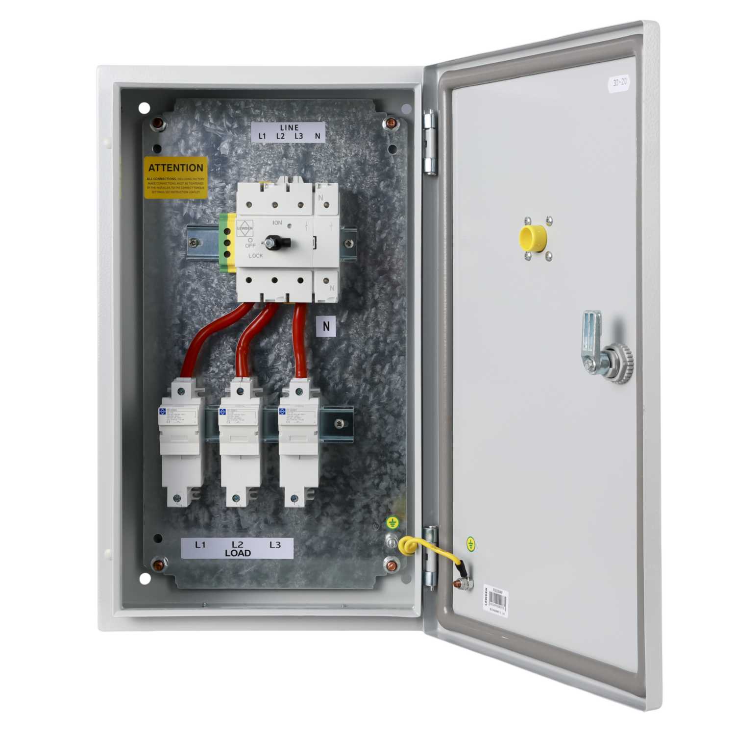 Lewden 100A TP+N Metal Fused Switch (FIS1004P) | CEF