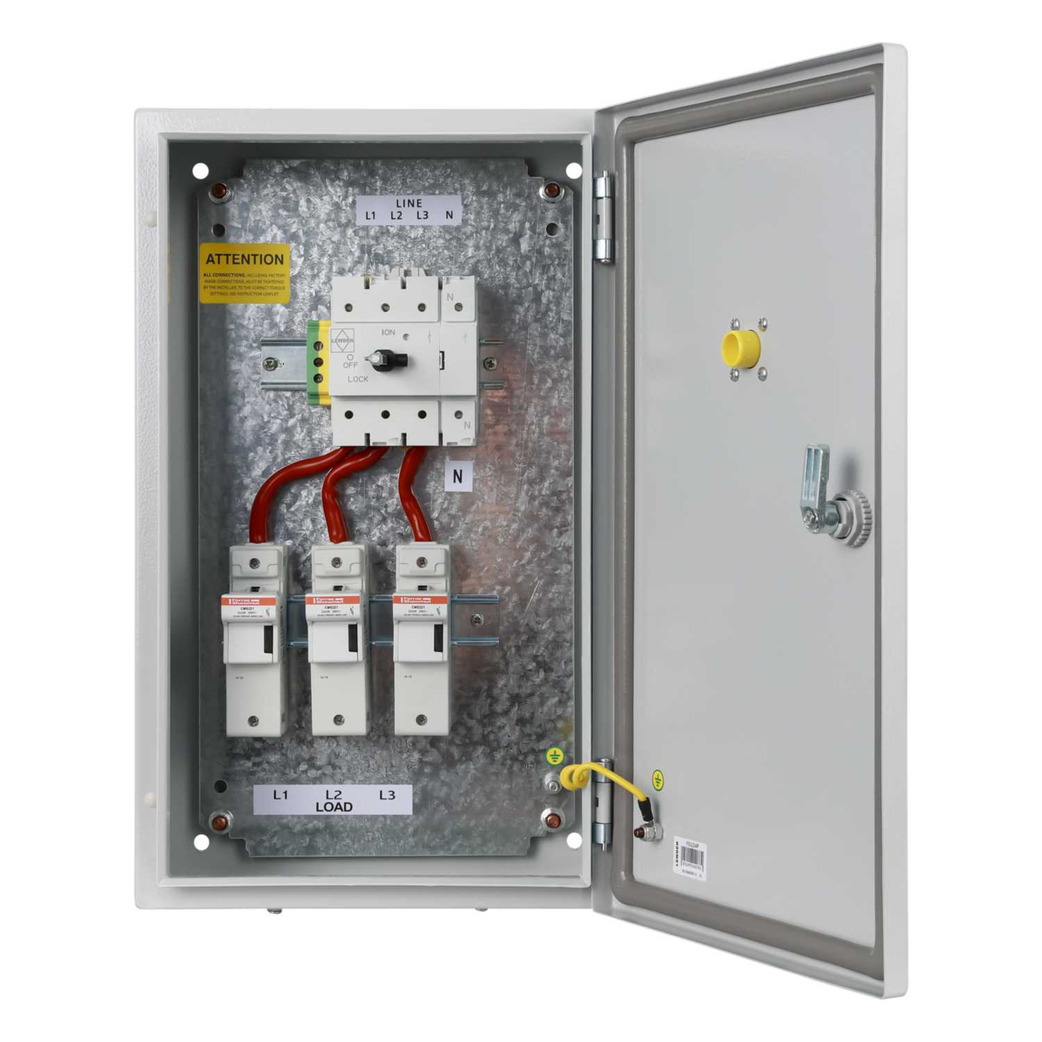 Lewden 125A TP+N Metal Fused Switch (FIS1254P) | CEF