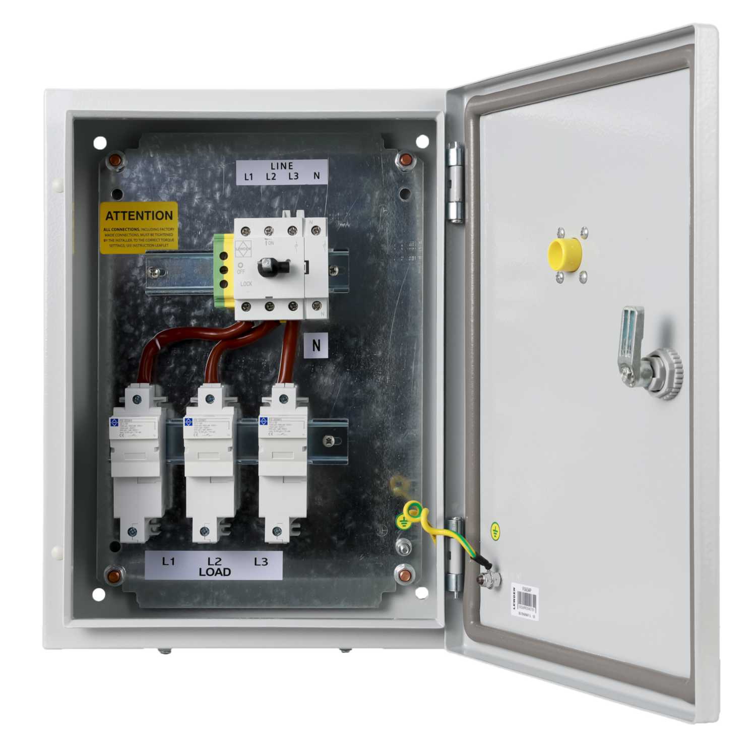 Lewden 63A TP+N Metal Fused Switch (FIS634P) | CEF
