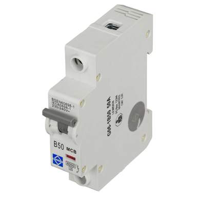 Lewden 50A Single Pole 6kA B Curve MCB (G06-1B50) | CEF