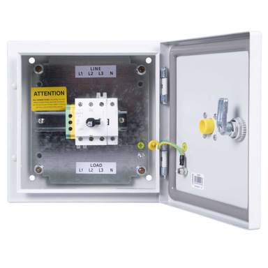 Lewden 63A TP+N Metal Isolator Switch Disconnector (IS634P) | CEF