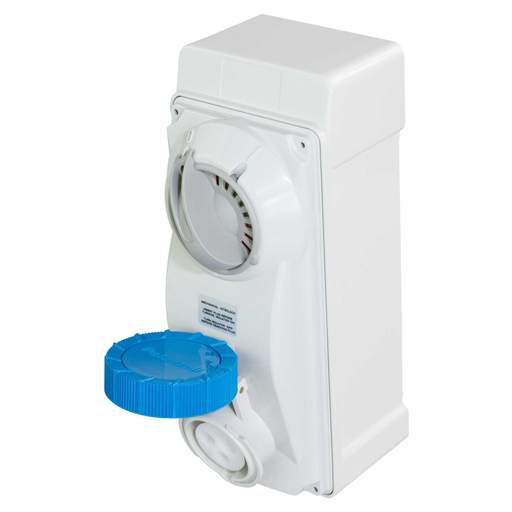 Lewden 16A 2P+E 230V Interlocked Switched Socket IP67 (PM16/3401NFPB) | CEF