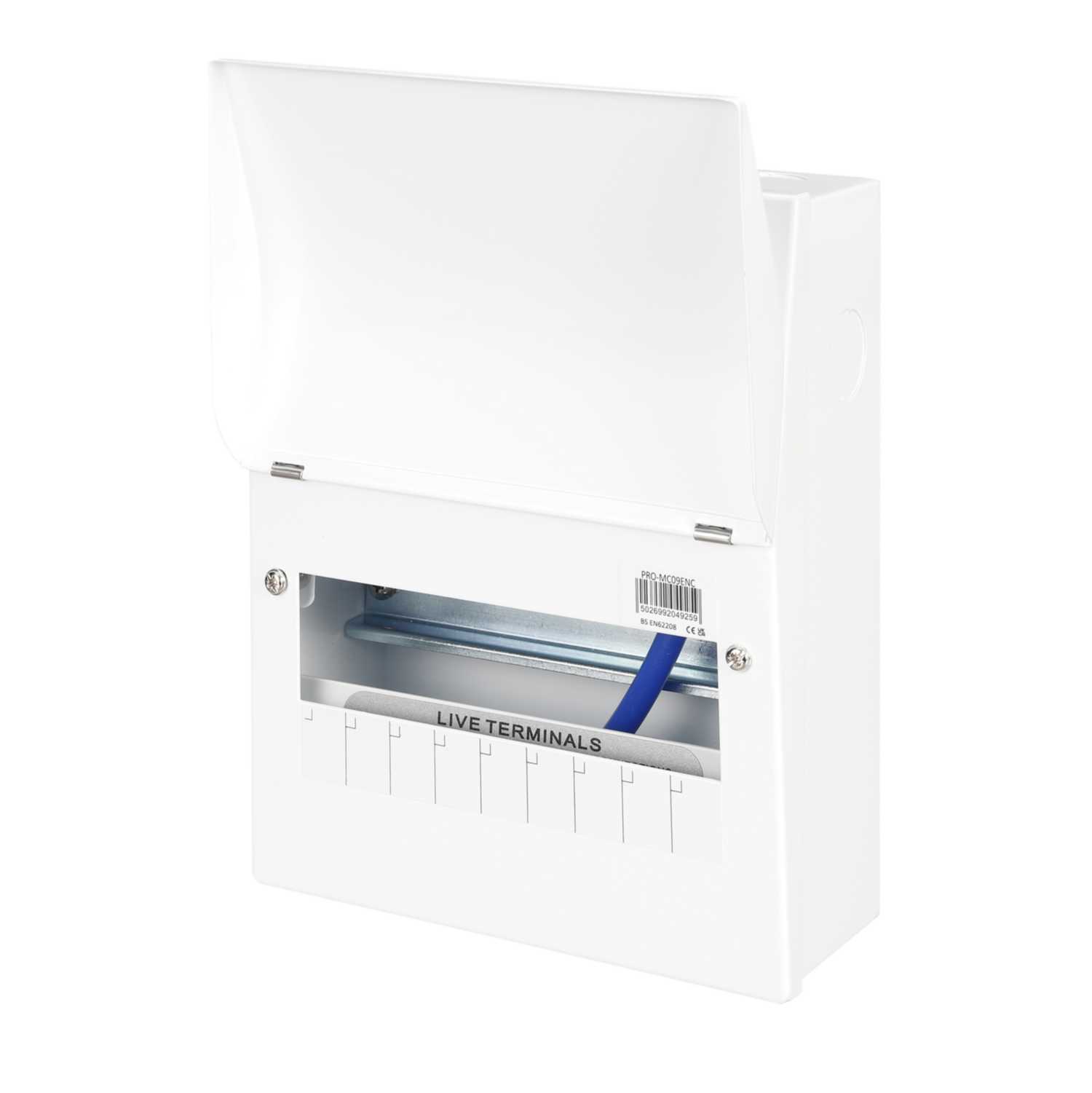 Lewden 9 Way Metal Clad Consumer Unit [No Incomers] (PRO-MC09ENC) | CEF