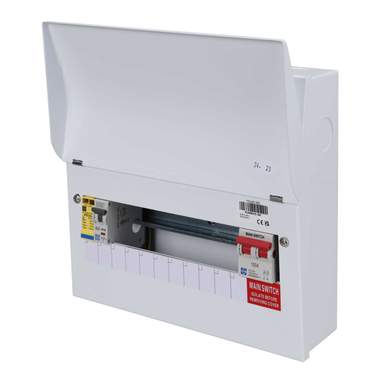Lewden 9 Way 100A Isolator Incomer Metal Clad Consumer Unit with Type 2 ...