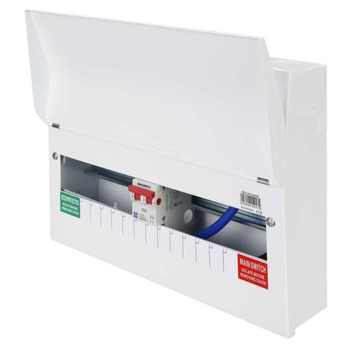 Lewden 10 + 1 Way Flexible Dual RCD Ready Metal Clad Consumer Unit (PRO ...
