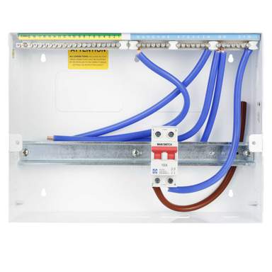 Lewden 10 + 1 Way Flexible Dual RCD Ready Metal Clad Consumer Unit (PRO ...