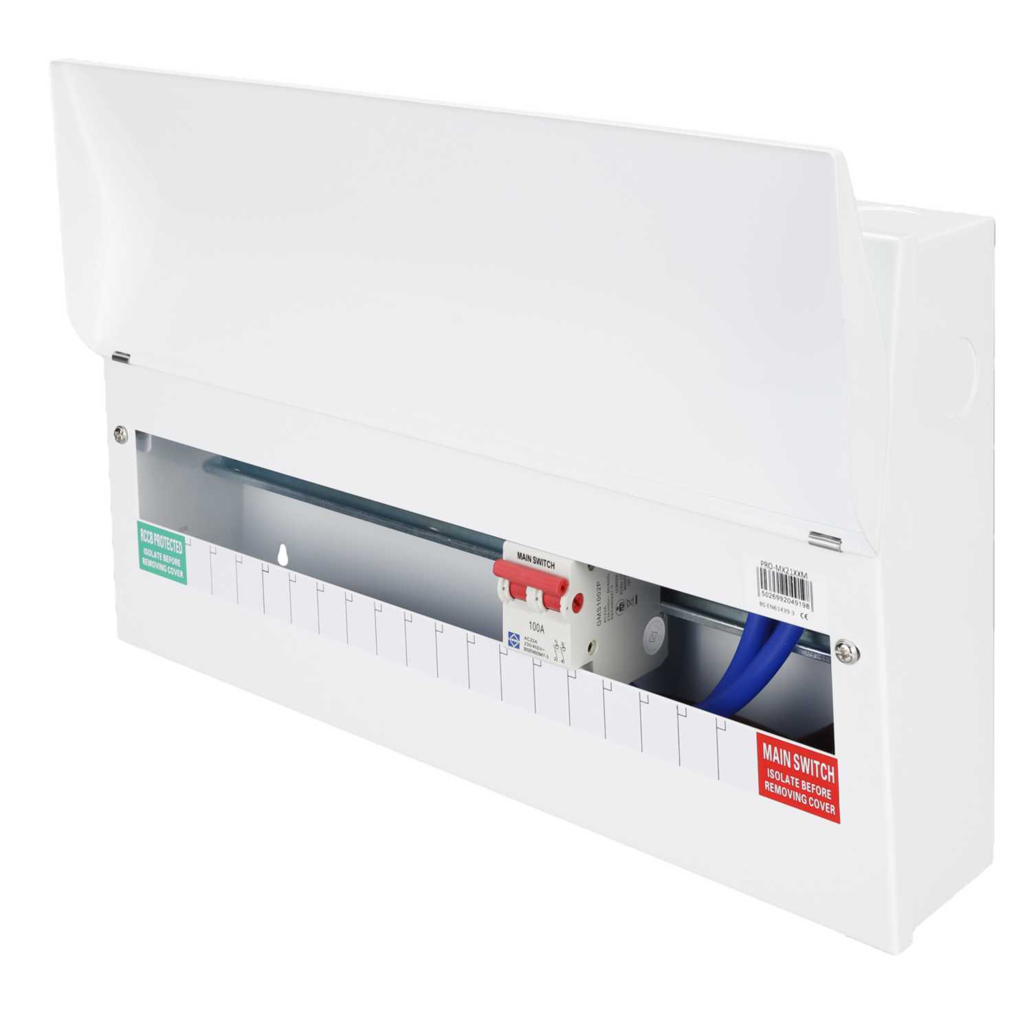Lewden 15 + 1 Way Flexible Dual RCD Ready Metal Clad Consumer Unit (PRO ...