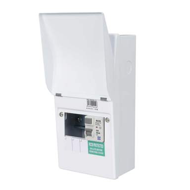 Lewden 3 Way 63A 30mA Type A RCD Incomer Metal Clad Consumer Unit with ...