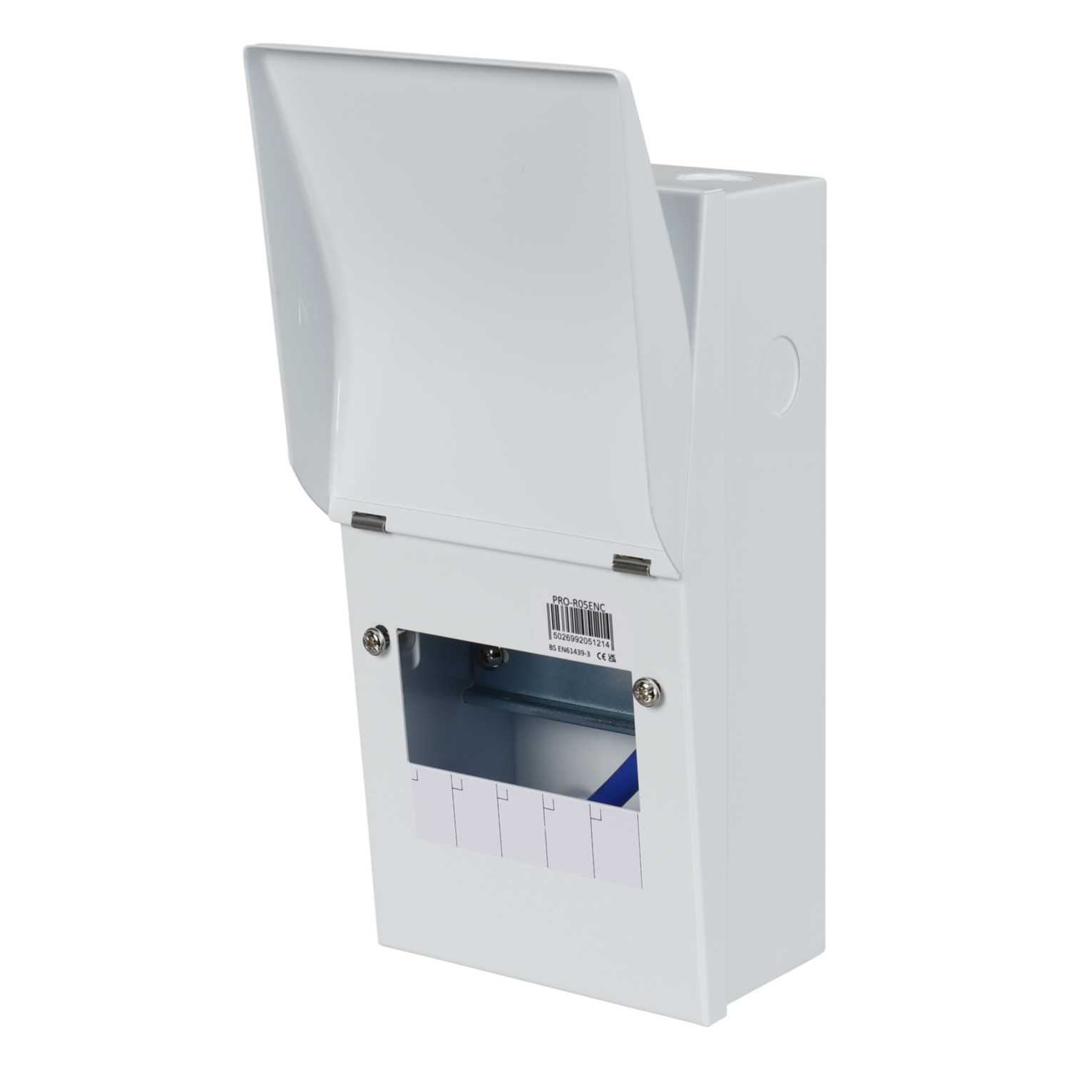 Lewden 5 Way Metal Clad Consumer Unit [No Incomers] (PRO-R05ENC) | CEF