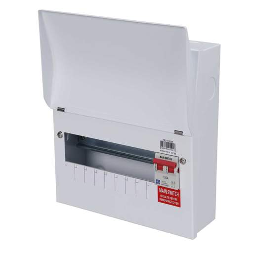 Lewden 8 + 1 Way 100A Isolator Incomer Metal Clad Consumer Unit (PRO ...