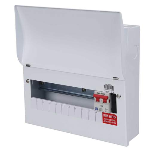 Lewden 10 + 1 Way 100A Isolator Incomer Metal Clad Consumer Unit (PRO ...