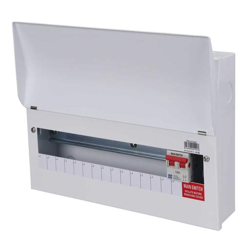 Lewden 14 + 1 Way 100A Isolator Incomer Metal Clad Consumer Unit (PRO ...