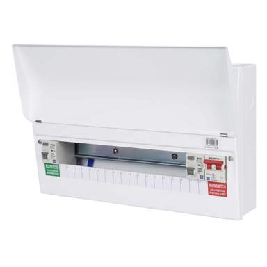 Lewden 16 Way Dual 100A RCD High Integrity Metal Clad Consumer Unit ...