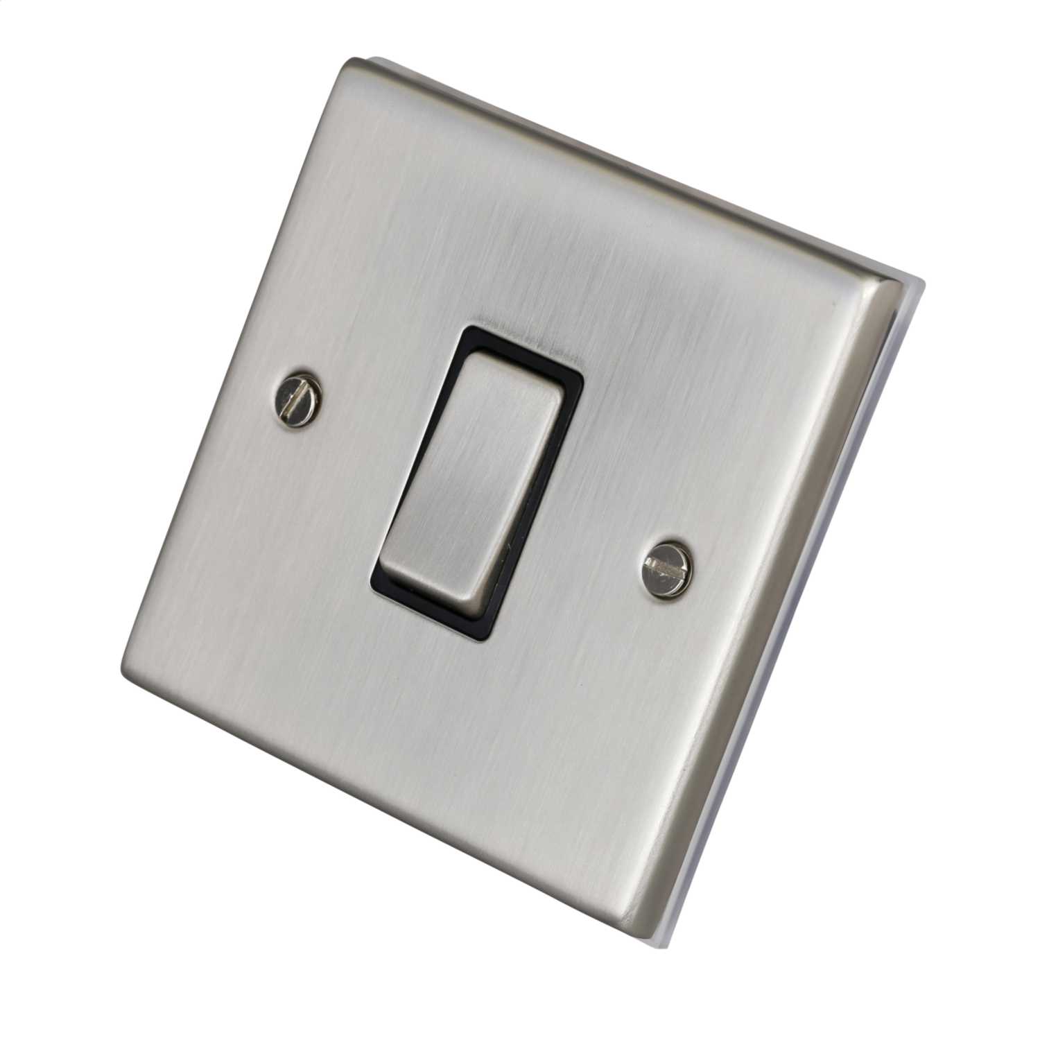 LGA Selectric 7M-Pro 1 Gang Intermediate Switch Metal / Black Insert ...