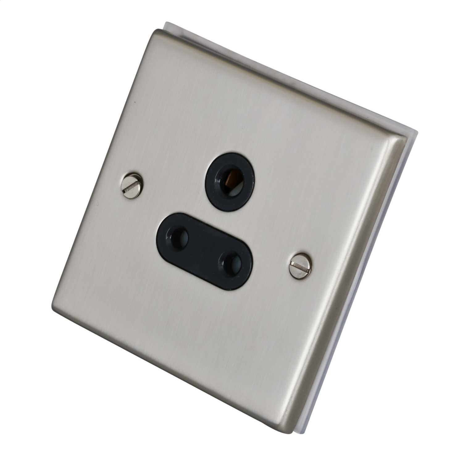 LGA Selectric 7M-Pro 5A 1 Gang Socket Black Insert Satin Chrome (7MPRO ...